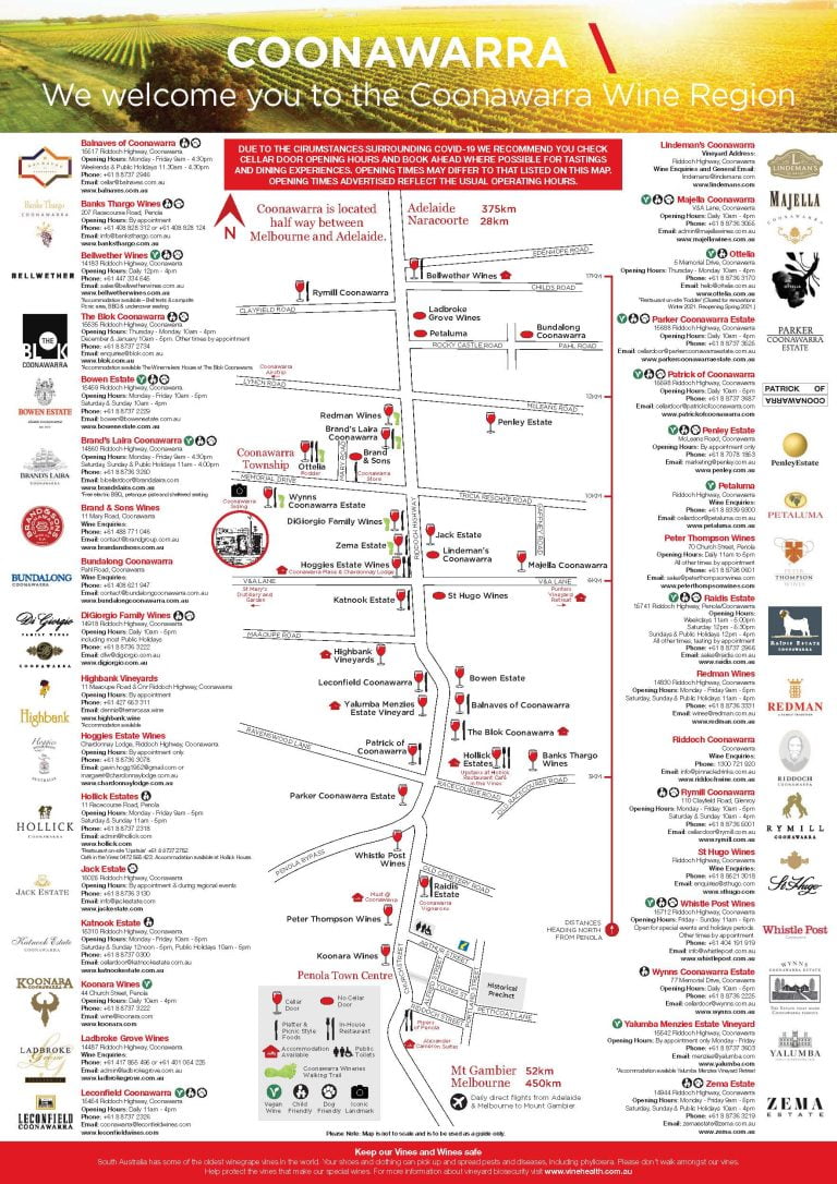 Maps & Brochures – Coonawarra Vignerons